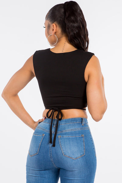 Addison Square Neck Crop Top - Black – PUBLIK